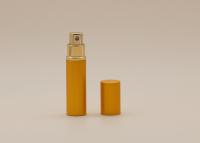 China 5ml Gold Aluminum Refill Glass Spray Bottles Perfume Silk Screen Printing Surface Handling for sale