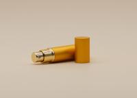 China 5ml Gold Aluminum Refill Glass Spray Bottles Perfume Silk Screen Printing Surface Handling for sale