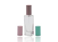 China 15ml Cosmetic Spray Bottle , Thick Wall Refillable Empty Glass Perfume Bottle With Colorful Cap for sale