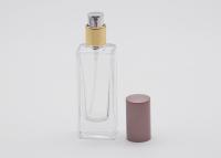 China 15ml Cosmetic Spray Bottle , Thick Wall Refillable Empty Glass Perfume Bottle With Colorful Cap for sale