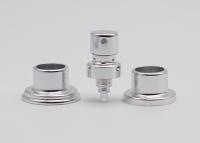 China 13mm 15mm Cosmetic Crimp Perfume Bottle Spray Pump Shiny Silver With Step Collar for sale