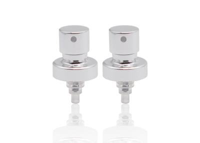 China 18 / 400 Cosmetic Aluminum Silver Perfume Pump Crimp Spray Pump With Collar for sale