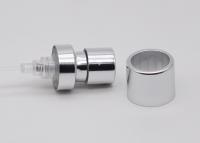 China 18 / 400 Cosmetic Aluminum Silver Perfume Pump Crimp Spray Pump With Collar for sale