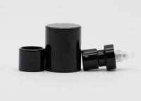 China Shiny Black FEA15 Perfume Spray Pump Collar And Cap Match With Perfume Bottle for sale