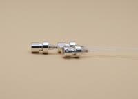 China 13 / 400  Perfume Bottle Spray Pump , Perfume Crimp Pump With Aluminum Collar for sale