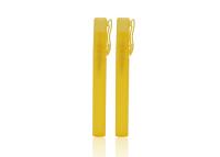 China Yellow Clip Type PP Refillable Plastic Spray Bottles 10ml Frosted Body for sale