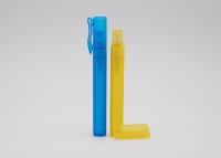 China Yellow Clip Type PP Refillable Plastic Spray Bottles 10ml Frosted Body for sale