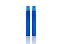 China 5ml 8ml 10ml Frosted Spray Bottle Blue Pen Shape Plastic Perfume Atomizer for sale