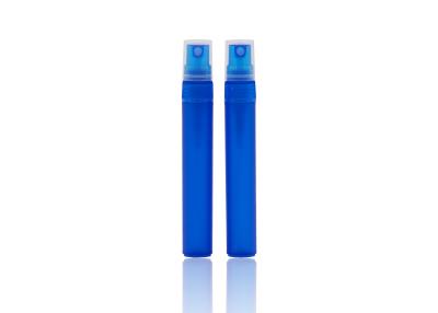 China 5ml 8ml 10ml Frosted Spray Bottle Blue Pen Shape Plastic Perfume Atomizer for sale