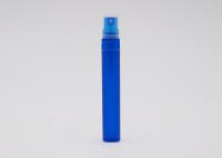 China 5ml 8ml 10ml Frosted Spray Bottle Blue Pen Shape Plastic Perfume Atomizer for sale