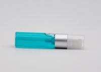 China 10 Ml Refillable Plastic Spray Bottles With 13 / 415 Shiny Silver Perfume Sprayer for sale