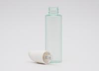 China Green Thick 150ml Clear Plastic Spray Bottles With Matte White Cream Pump for sale