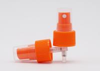 China Orange Color Fine Mist Sprayer Pump , 20mm 0.2ml Dosage Cosmetic Spray Pump for sale