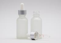 China Frosted Transparent Essential Oil Dropper Bottles 30ml , Cosmetic Glass Dropper Bottles for sale