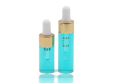 China Small Volume Slim Glass Essential Oil Packaging Bottles With 18mm Dropper for sale