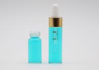 China Small Volume Slim Glass Essential Oil Packaging Bottles With 18mm Dropper for sale