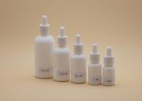 China White Ceramic Essential Oil Dropper Bottles 15ml Capacity Smooth Surface for sale