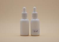 China White Ceramic Essential Oil Dropper Bottles 15ml Capacity Smooth Surface for sale