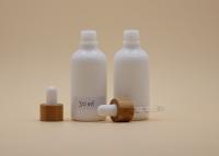 China 50ML Aromatherapy Dropper Bottles Glass Bamboo Dropper Anti Spilling for sale