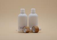 China 50ML Aromatherapy Dropper Bottles Glass Bamboo Dropper Anti Spilling for sale