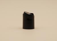 China Smooth Surface Disc Top Cap , Full Black Plastic Screw Caps Size 24-415 for sale