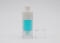 China Capacity 30ml 50ml Frosted Acrylic Airless Bottle With White Treatment Pump for sale