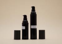 China Slim Small Volume Airless Spray Bottle , Airless Pump Container Black Color for sale