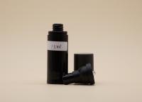 China Cosmetic PP Plastic Airless Spray Bottle , Black 15ml Airless Pump Bottles for sale