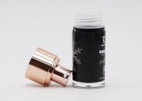 China 30ml Black Coating Inside Airless Spray Bottle With White Snowflake Screen Printing for sale