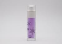 China 50ml Frosted Purple Cream Spray Bottle Half Cap With Black Silk Screen Printing for sale