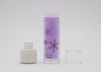 China 50ml Frosted Purple Cream Spray Bottle Half Cap With Black Silk Screen Printing for sale