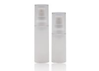China Spring Outside Snap On Frosted Airless Bottle With White Color Spray Pump for sale