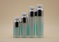 China Gradual Green Airless Containers Cosmetics 15ml 30ml 50ml 100ml Optional for sale
