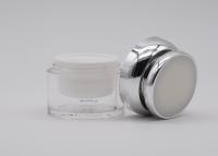 China 30g Acrylic Cosmetic Cream Containers , Plastic Cream Containers With UV Spraying ABS Cap for sale