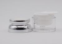 China 30g Acrylic Cosmetic Cream Containers , Plastic Cream Containers With UV Spraying ABS Cap for sale