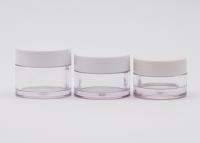China PETG Plastic Cream Jars Cosmetic Packaging With PP White Cap For Beauty Products for sale