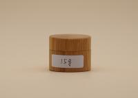 China Skin Care Cosmetic Cream Containers , Bamboo Cream Jars 15g 30g 50g for sale