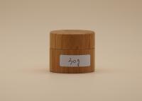 China Skin Care Cosmetic Cream Containers , Bamboo Cream Jars 15g 30g 50g for sale