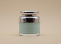 China Green UV Spraying Cosmetic Cream Containers PP Cap With ABS Sheathed for sale