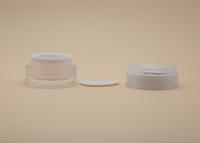 China White Rose Logo Skin Cream Containers Arcylic Material With PE Gasket for sale