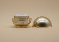 China Spherical Cosmetic Cream Containers Gold Color Volume 30g 50g OEM Available for sale