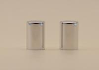 China Silver Aluminum Perfume Bottle Caps Cylinder Shape PP Plastic Inner for sale