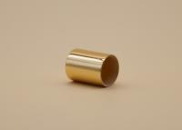 China Shiny Gold Cosmetic Bottle Cap 16.3mm Customized Logo For Perfume Pump for sale