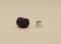 China 28mm Height Perfume Bottle Caps PP Plastic Inside For Aluminum Step Collar for sale