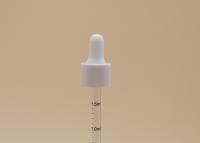 China Glossy White Aluminum Graduated Glass Dropper Printed Tube Stable Performance for sale