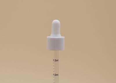 China Glossy White Aluminum Graduated Glass Dropper Printed Tube Stable Performance for sale