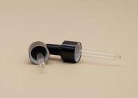 China Black Color Essential Oil Dropper Special Teat With Thick Wall Glass Pipette for sale