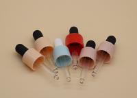 China Colourful Essential Oil Dropper , 18mm Glass Droppers For Essential Oils for sale