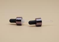 China Elegant Purple Closure Glass Oil Dropper Plastic Insert Not Easily Broken for sale