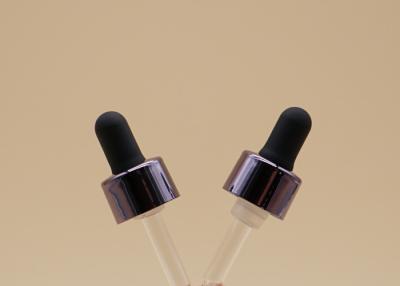 China Elegant Purple Closure Glass Oil Dropper Plastic Insert Not Easily Broken for sale
